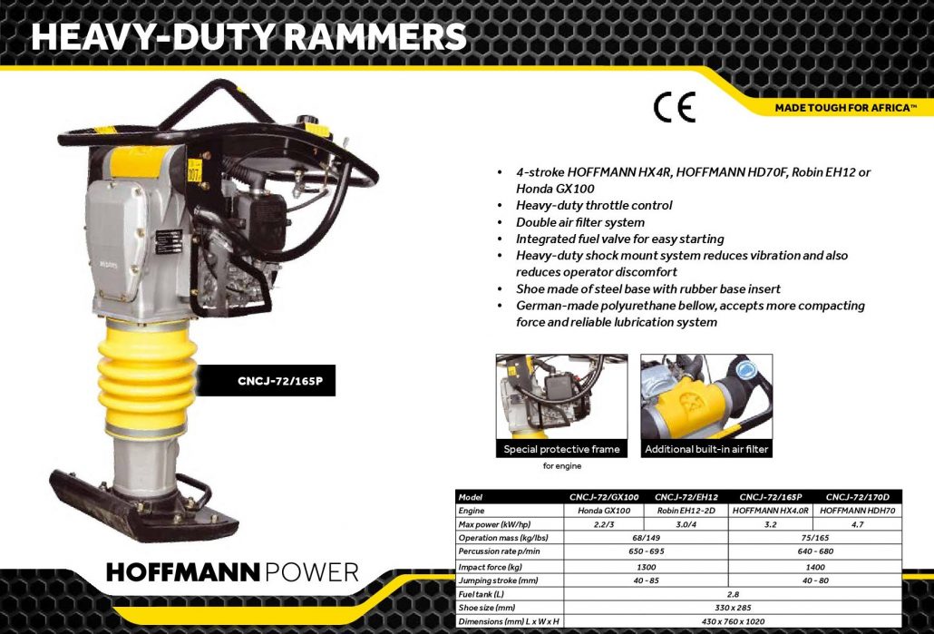 Hoffmann Heavy-Duty Rammers - Makenda Sales